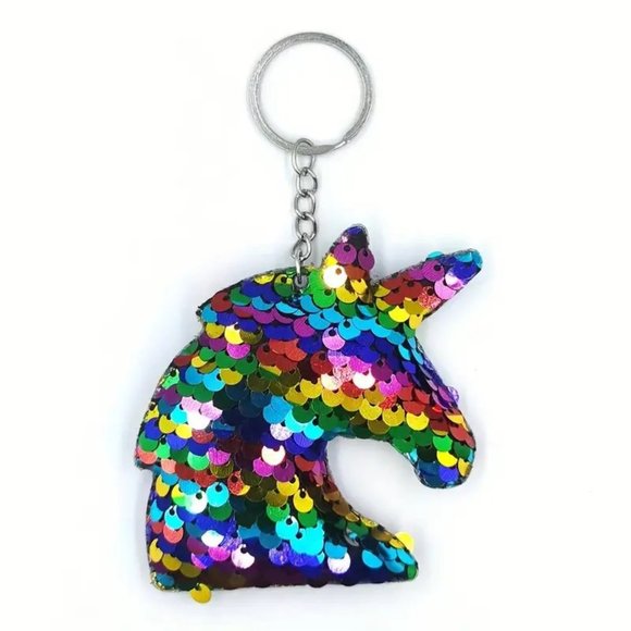 Accessories | Nwt Plush Rainbow Unicorn Keychain Bag Charm | Poshmark